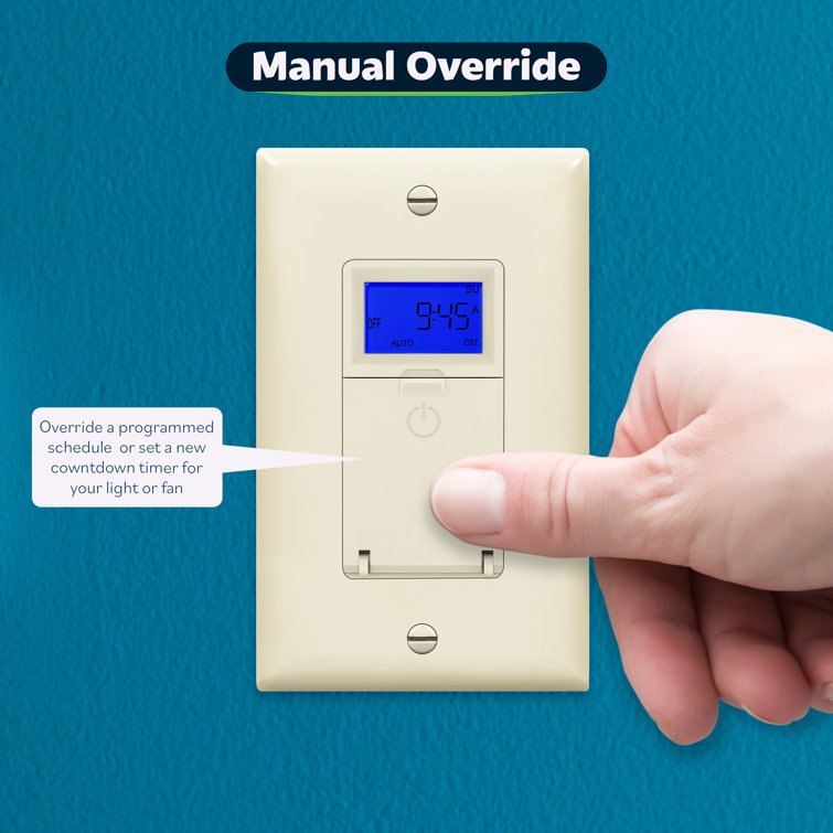 TOPGREENER 15-Amp Single Pole Push Button Light Switch - Wayfair Canada